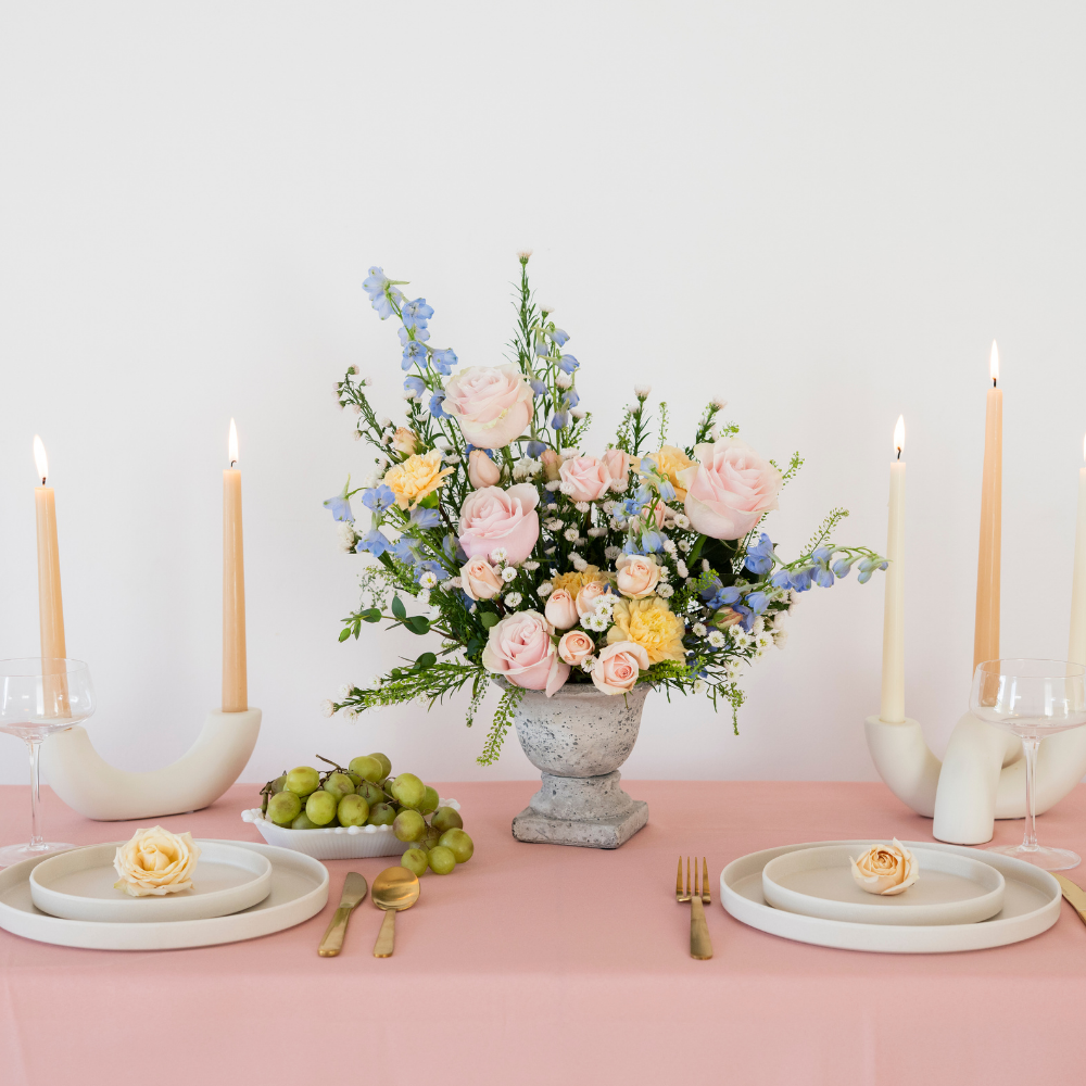 Soft Wildflower Premade Centerpiece | Flower Moxie DIY Wedding Flowers