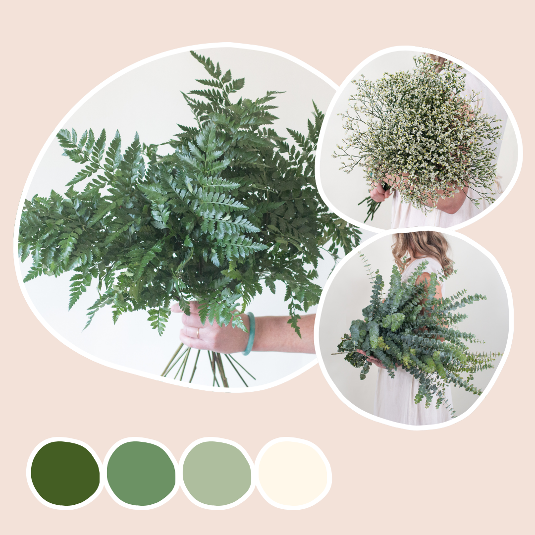 Greenery and Limonium Mixed Box | Flower Moxie Bulk Flowers