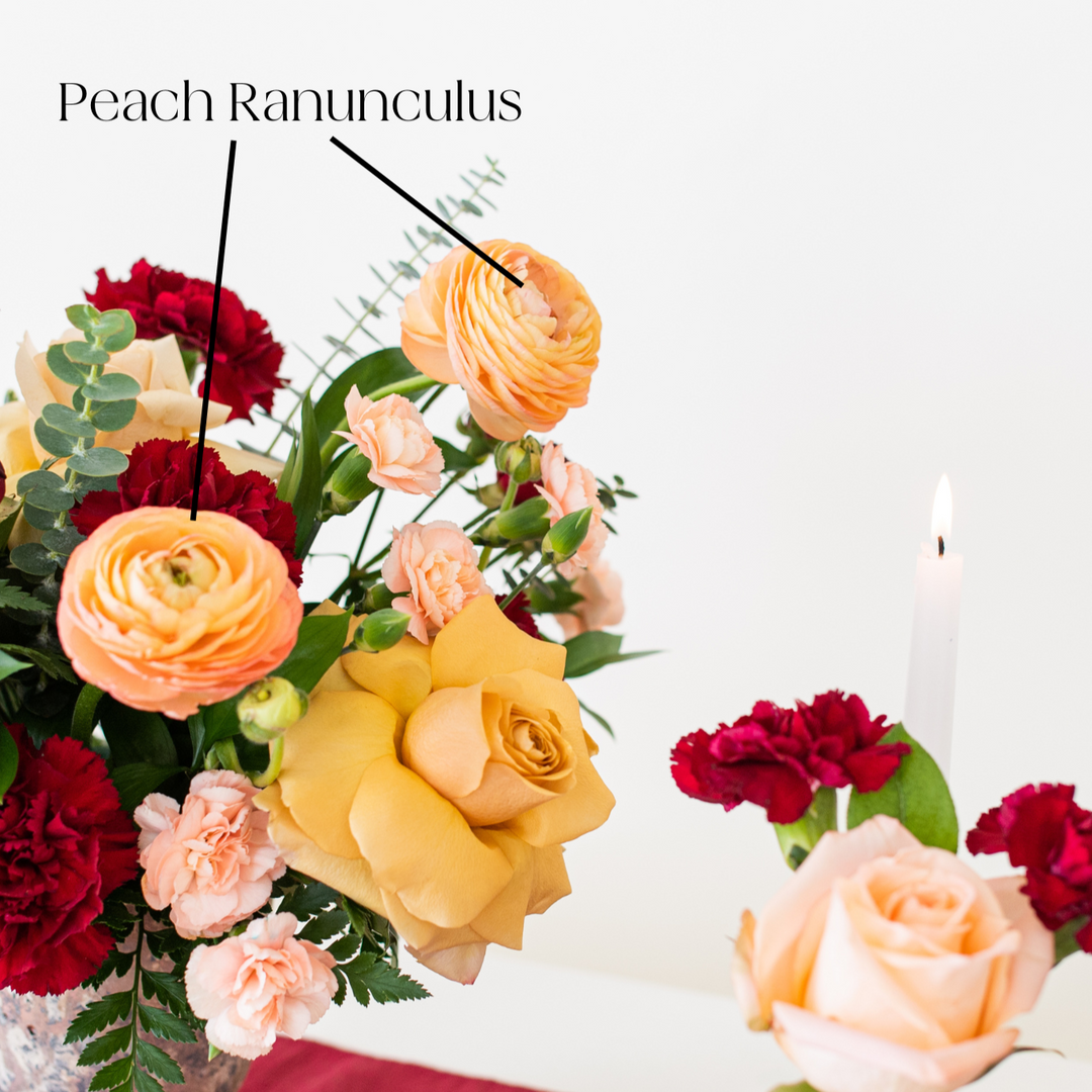 Peach Ranunculus | Bulk Fresh DIY Wedding Flowers | Flower Moxie