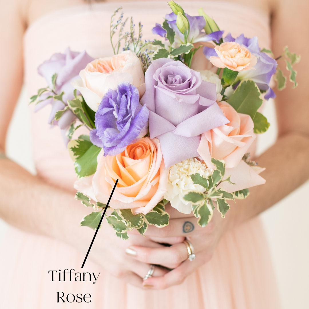Peach Tiffany Roses | Fresh DIY Wedding Flowers | Flower Moxie