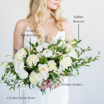 White and Cream Spray Roses | Bulk Wedding Flowers - Flower Moxie