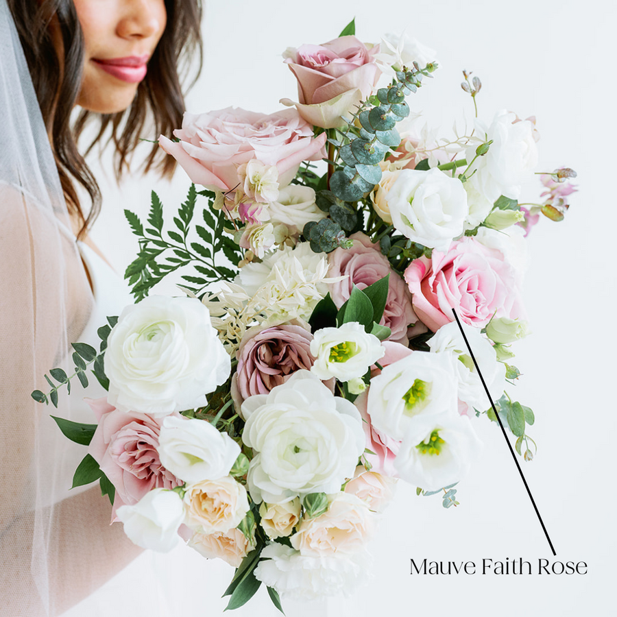 Faith Mauve Roses | Bulk Fresh DIY Wedding Flowers | Flower Moxie