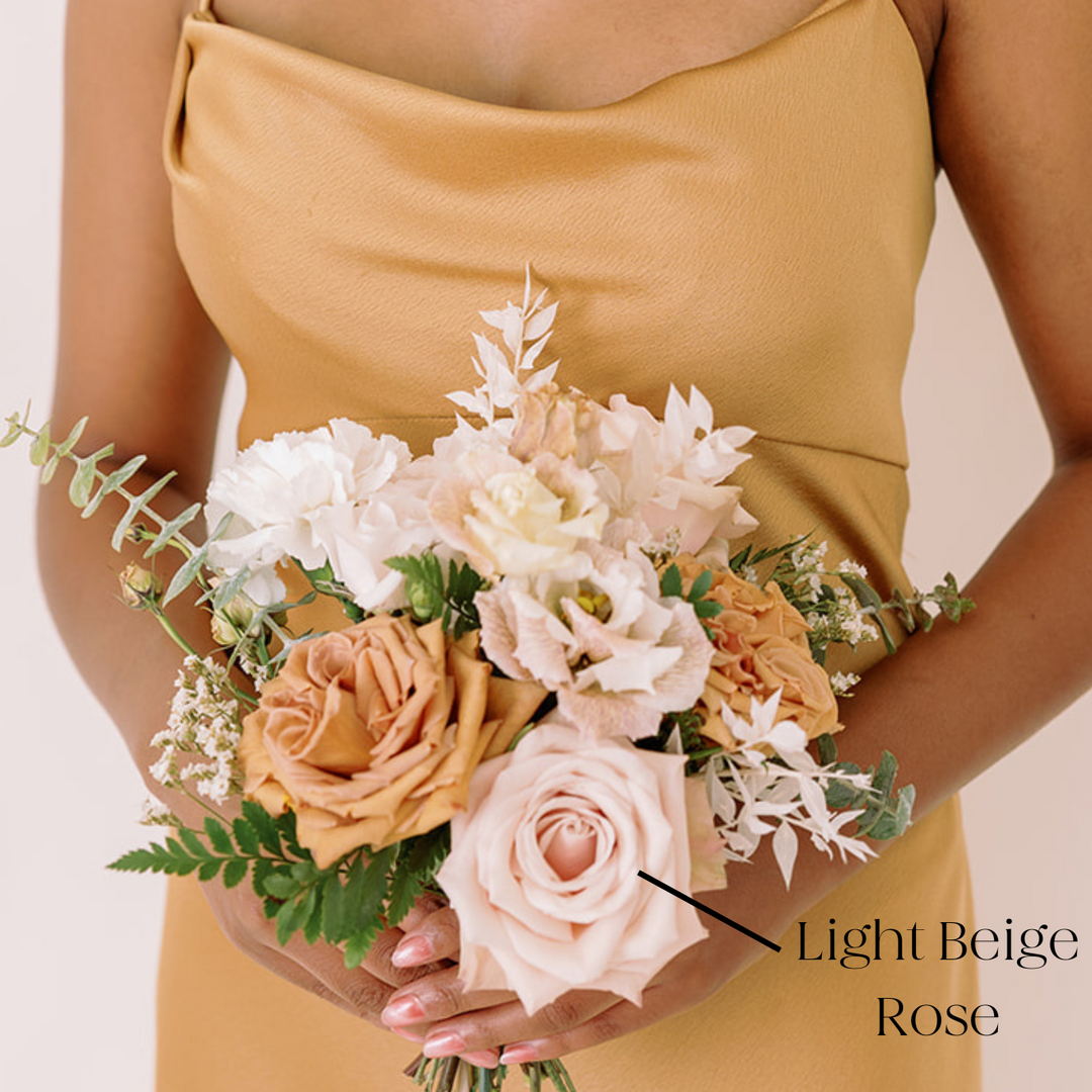 Beige Roses | Fresh DIY Wedding Flowers | Flower Moxie