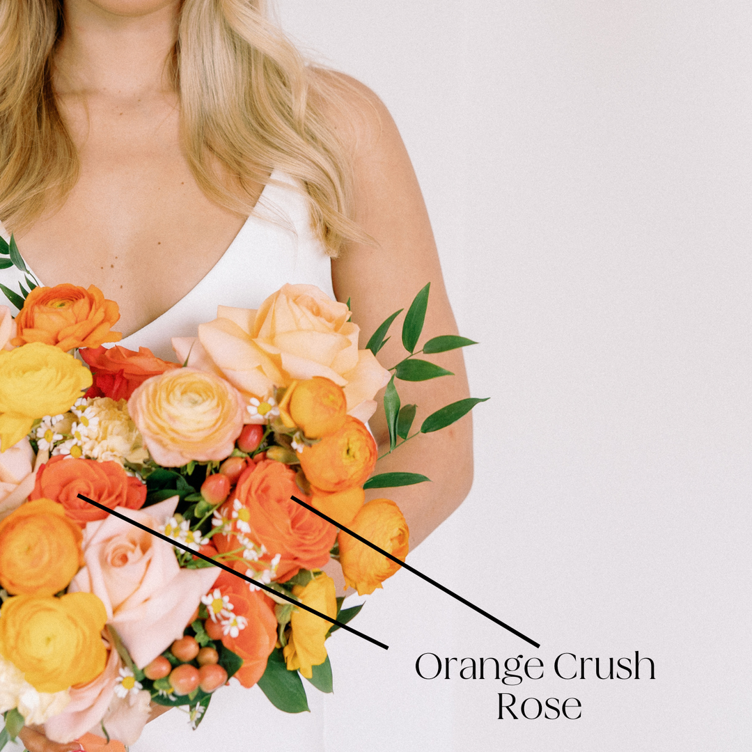 Orange Crush Roses | Bulk Fresh DIY Wedding Flower | Flower Moxie