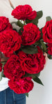 Red Garden Roses | DIY Wedding Flowers | Flower Moxie