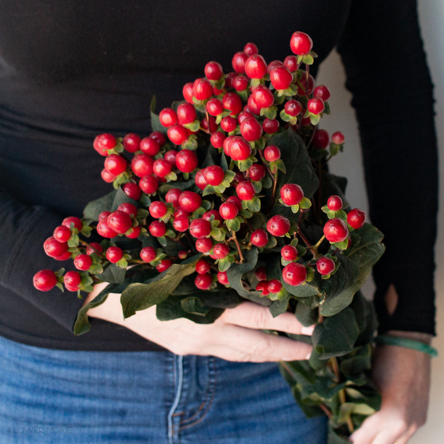 Red Hypericum Berries | DIY Wedding Flowers | Flower Moxie