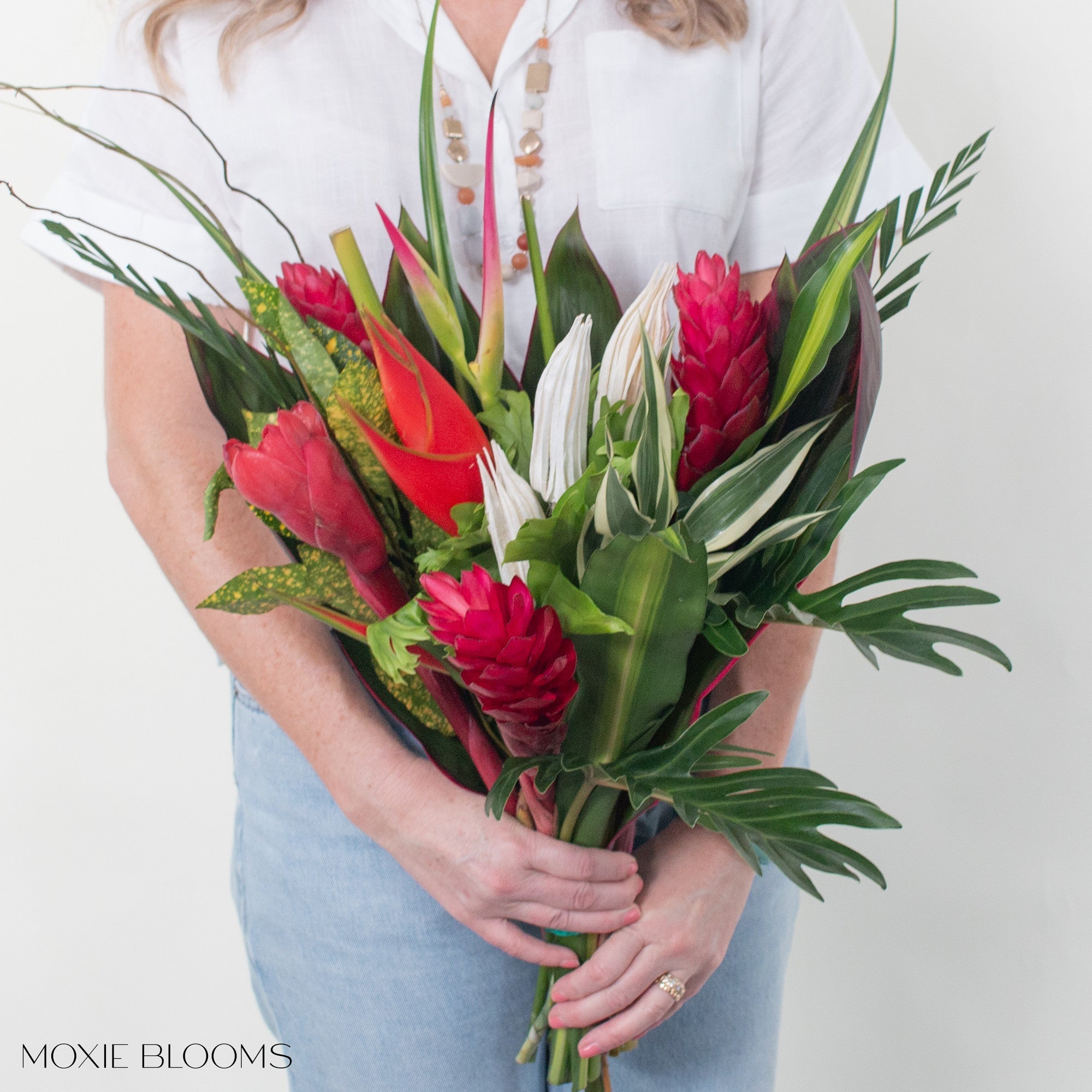 Tropical Pink Torch Bouquets in | Flower Moxie + Free Shipping