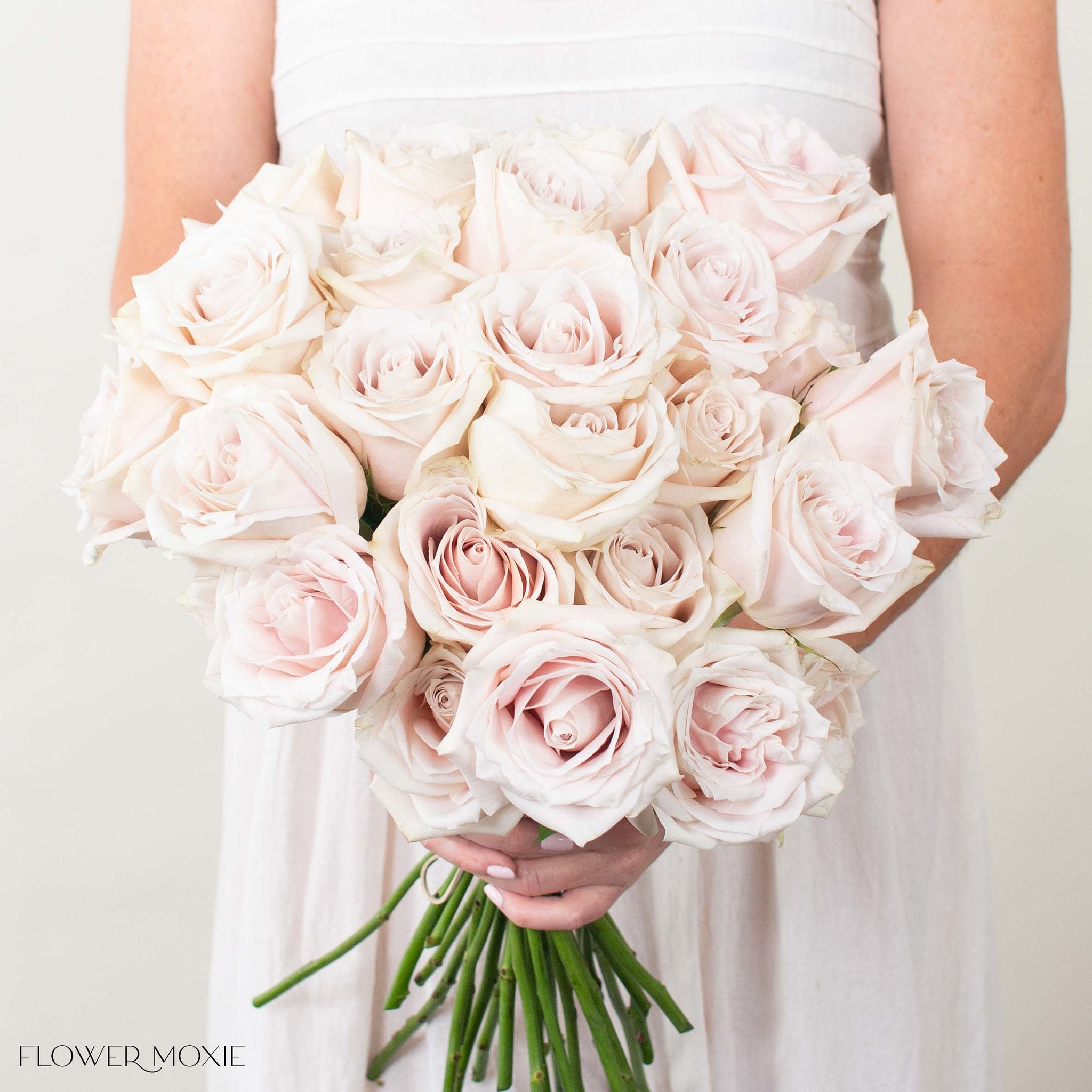 Beige Roses | Fresh DIY Wedding Flowers | Flower Moxie