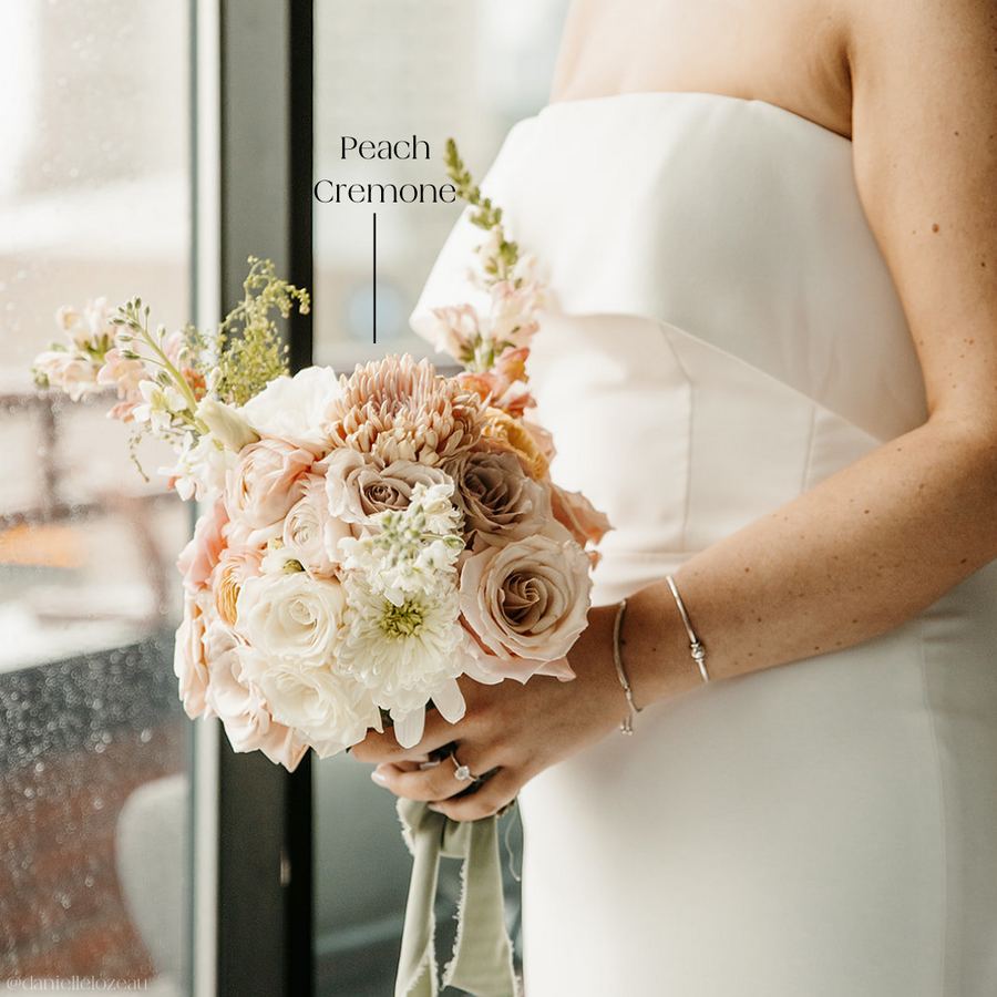 Peach Lynette Cremone Flower | DIY Wedding Flowers | Flower Moxie