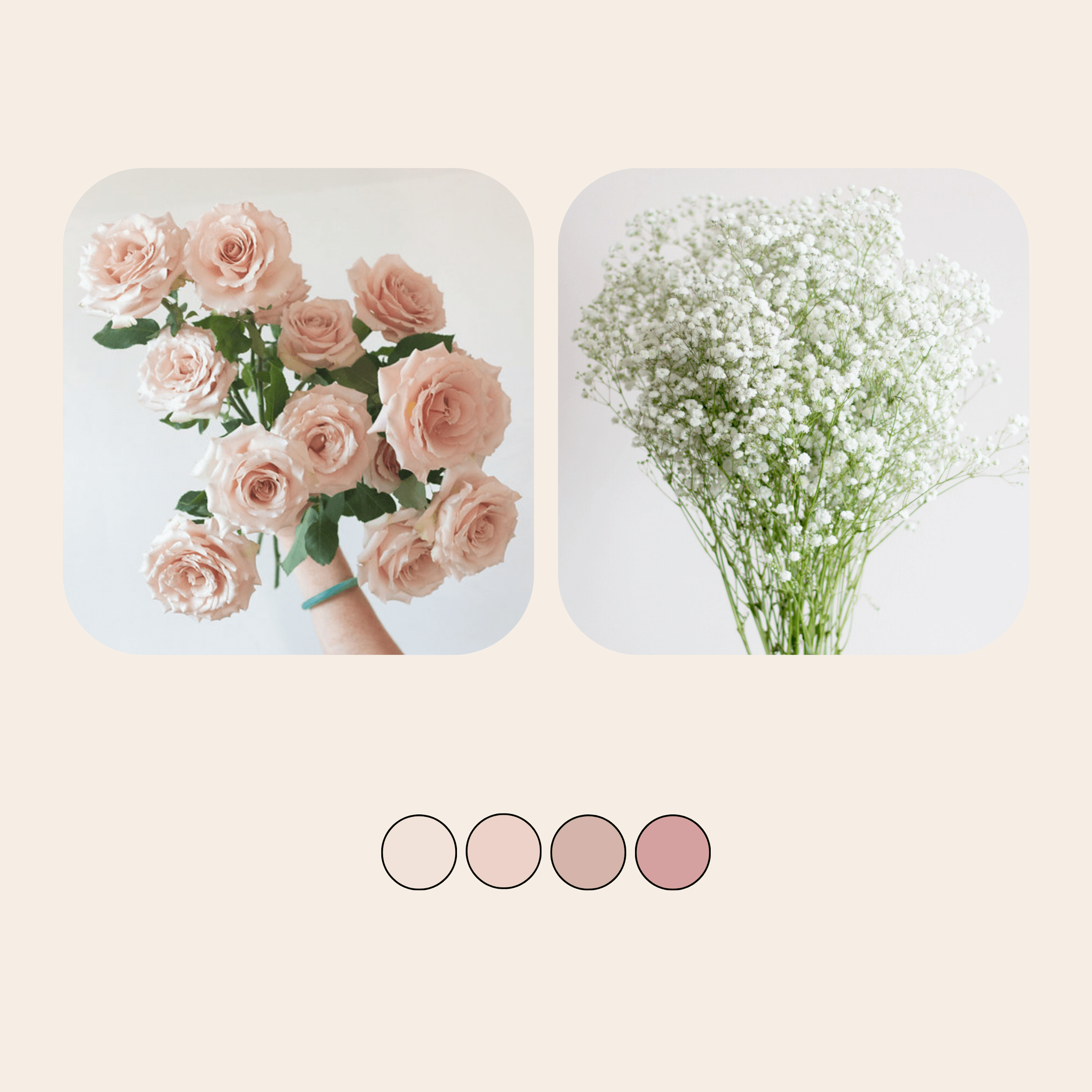 Beige Romantic Mixed Box | Flower Moxie Bulk Flowers