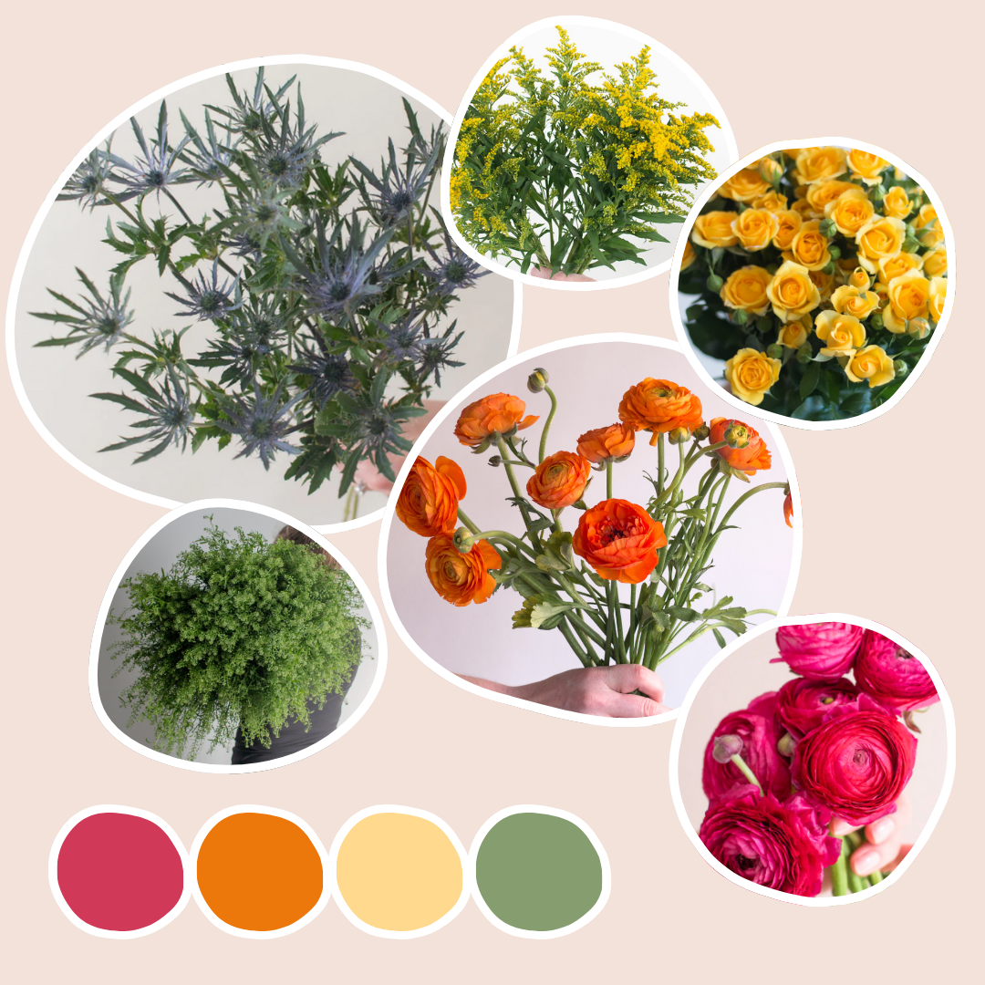 Bright and Cheerful Sample Box | Flower Moxie Bulk Flowers