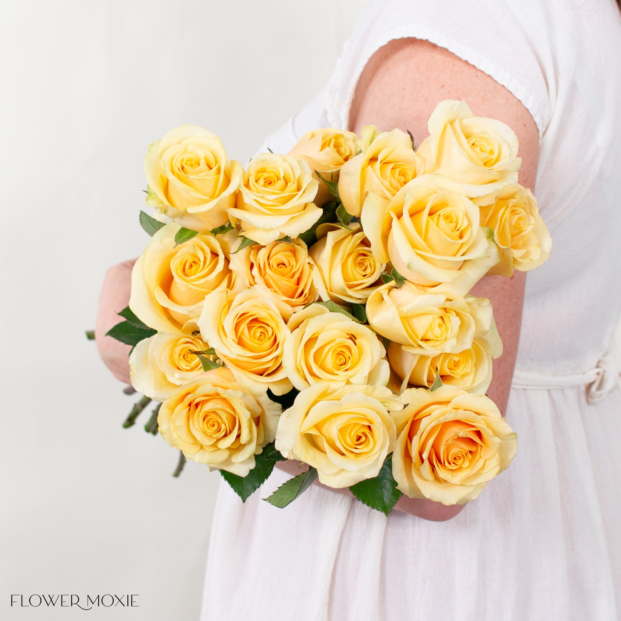 Honey Yellow Butterscotch Rose | DIY Wedding Flowers | Flower Moxie