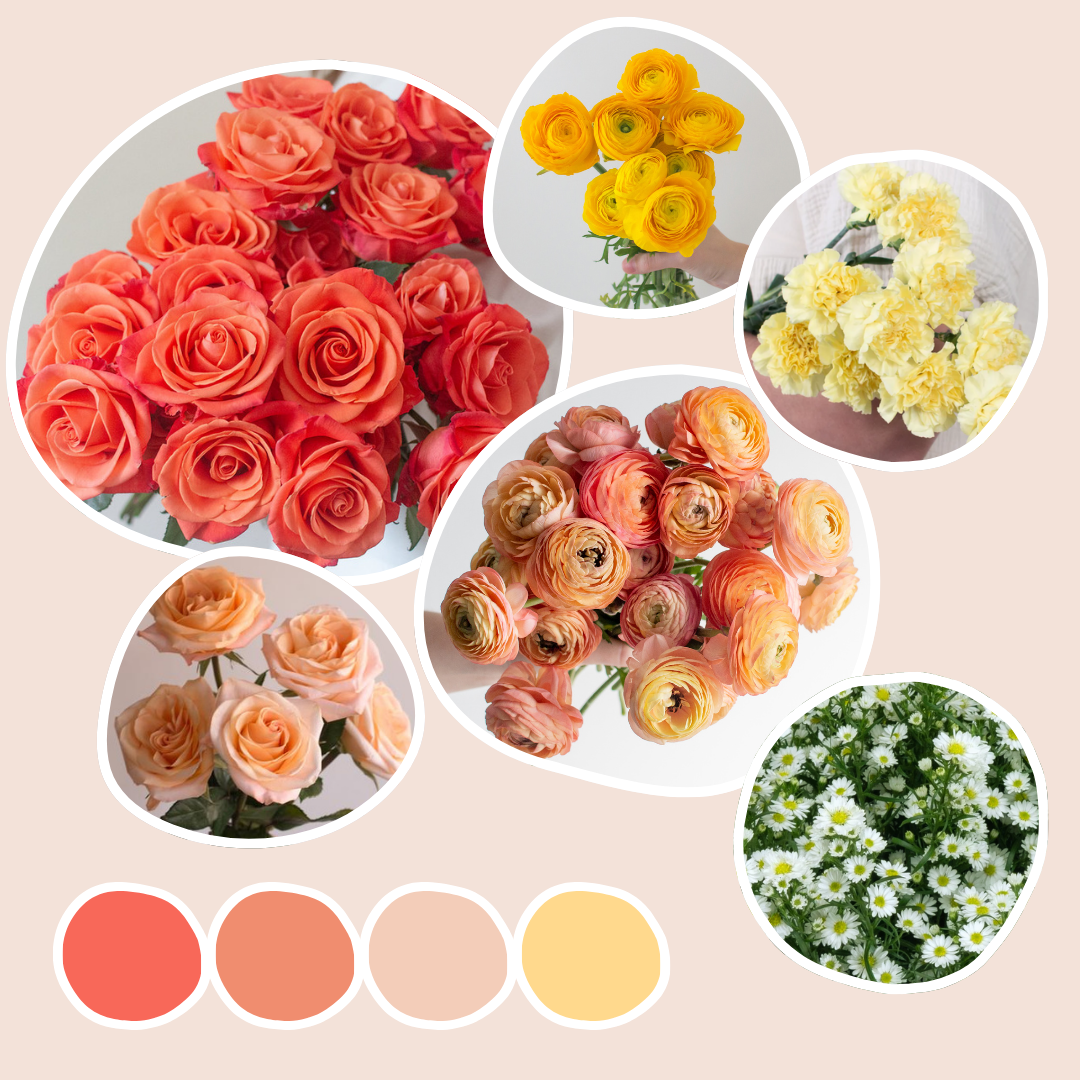 Citrus Crush Sample Box | Flower Moxie Bulk Flowers