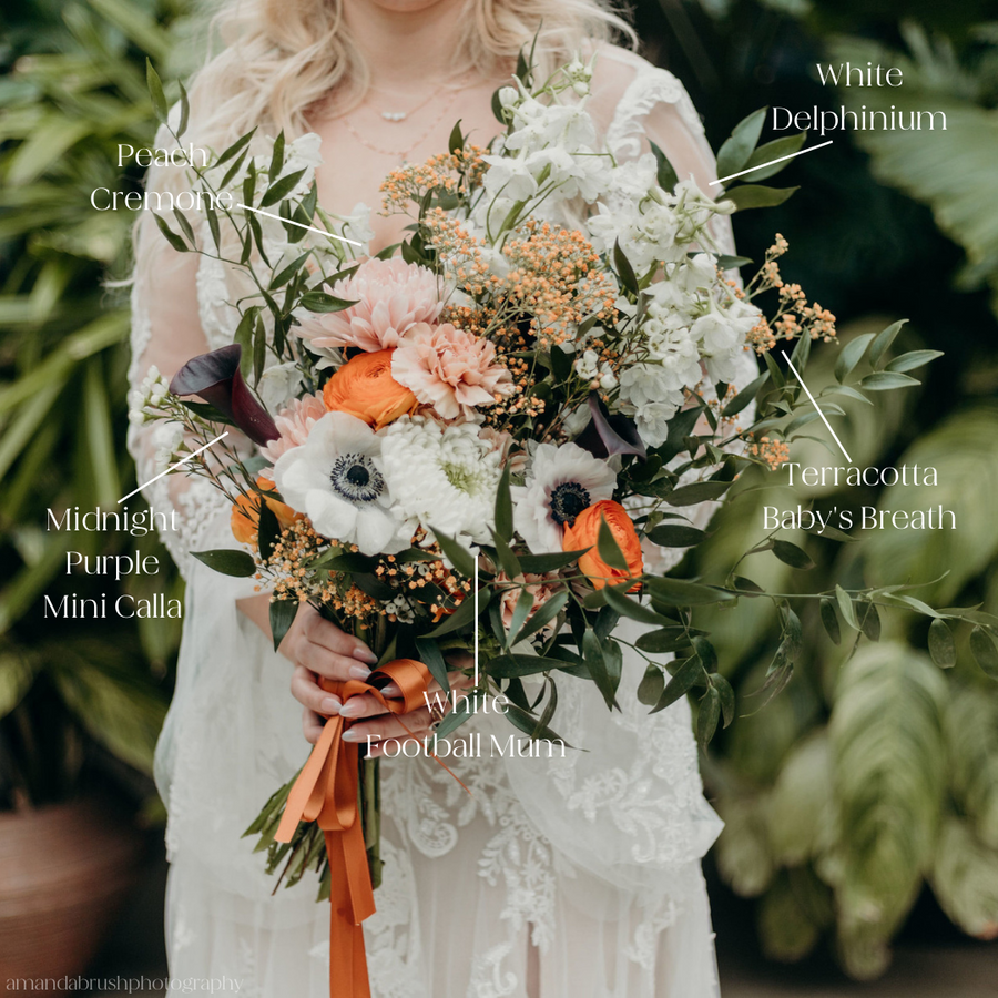 Peach Lynette Cremone Flower | DIY Wedding Flowers | Flower Moxie