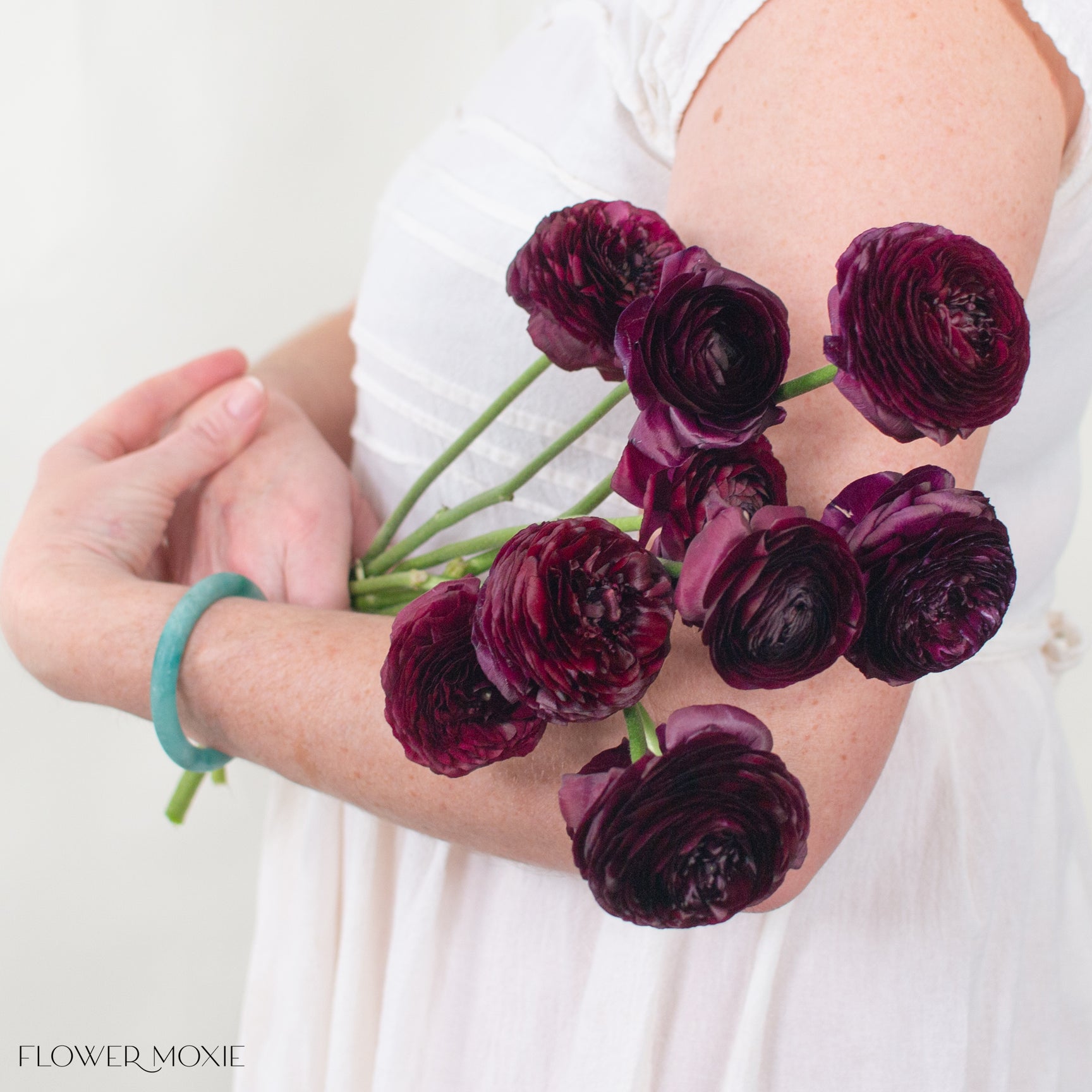 Deep Violet Ranunculus | DIY Wedding Flower | Flower Moxie