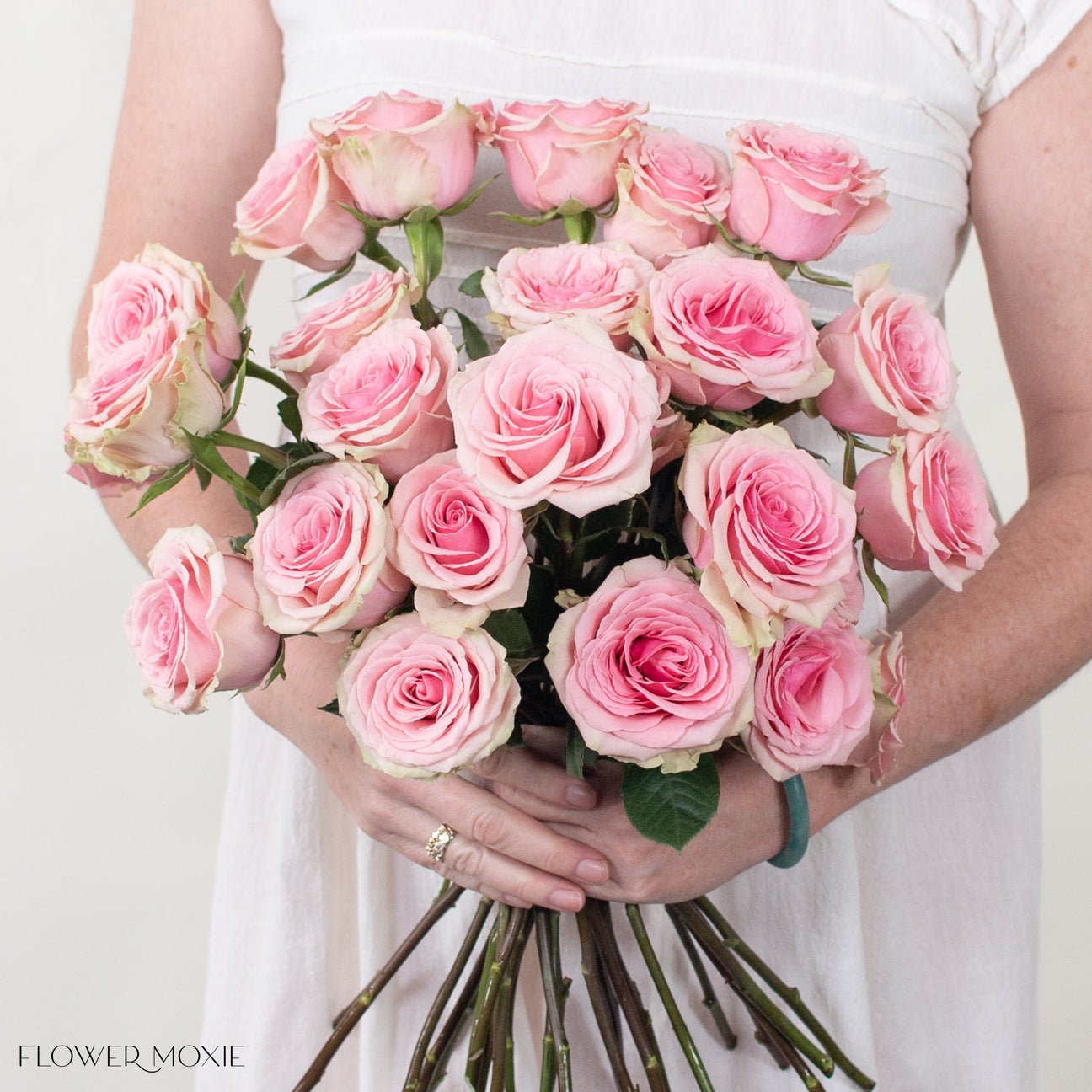 Pink Geraldine Roses | Fresh DIY Wedding Flowers | Flower Moxie