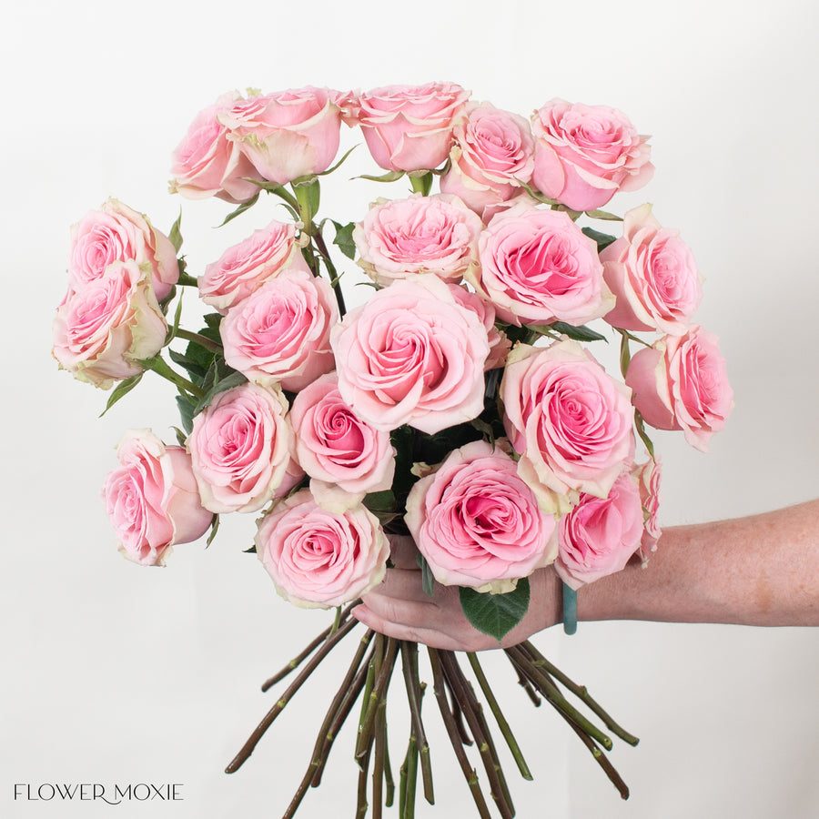 Pink Geraldine Roses | Fresh DIY Wedding Flowers | Flower Moxie