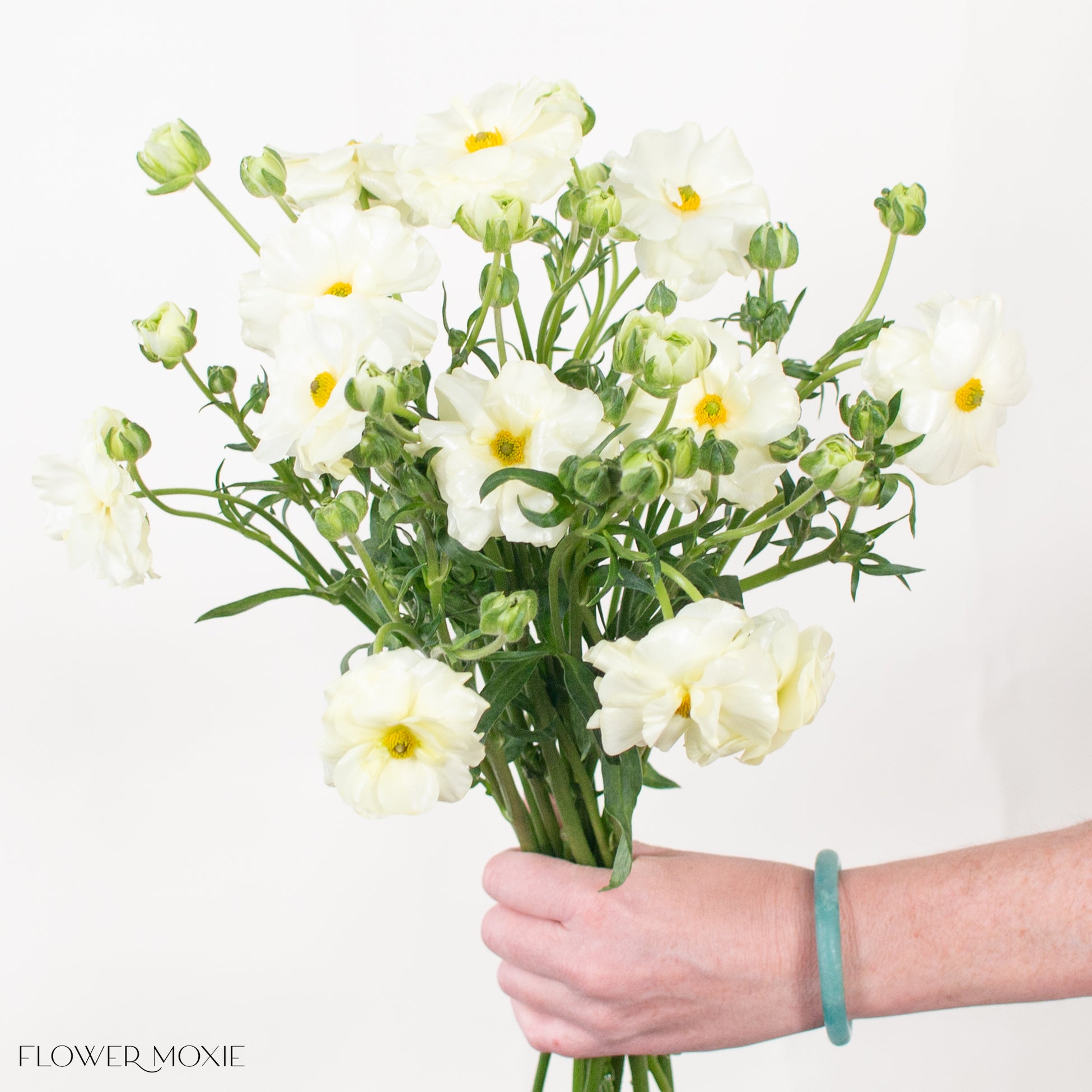 White Butterfly Ranunculus | Flower Moxie DIY Wedding Flowers