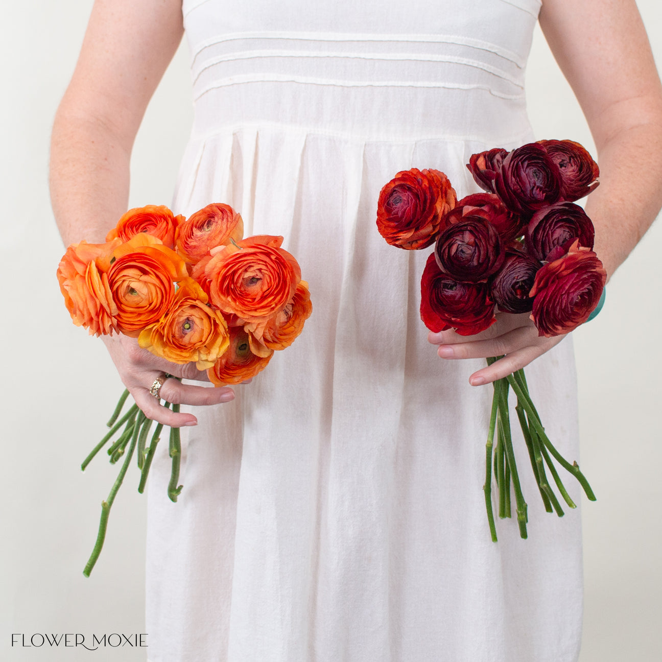 Orange and Chocolate Ranunculus Mixed Box | DIY Wedding Flowers ...