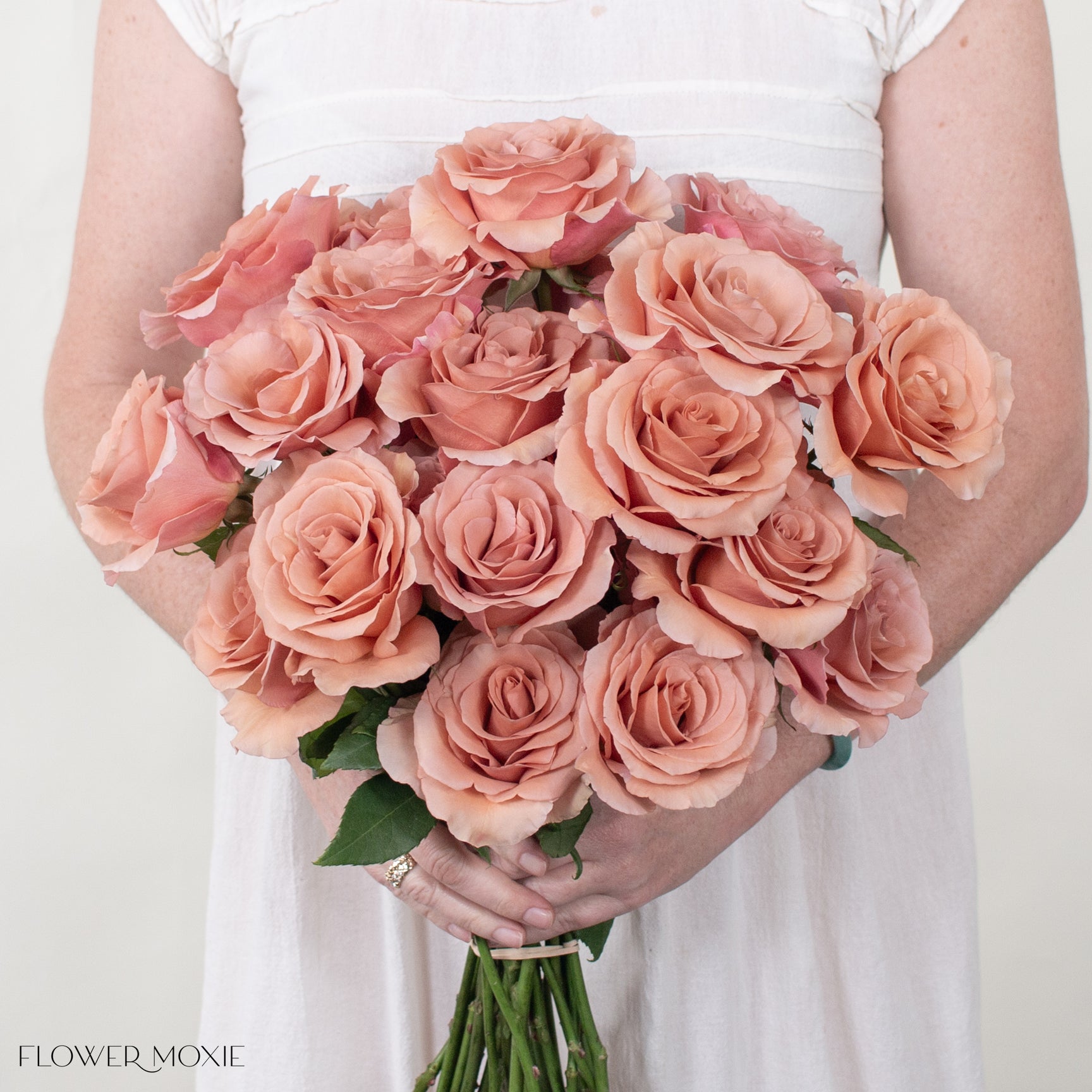 Dusty Terracotta Moab Roses | DIY Wedding Flowers | Flower Moxie