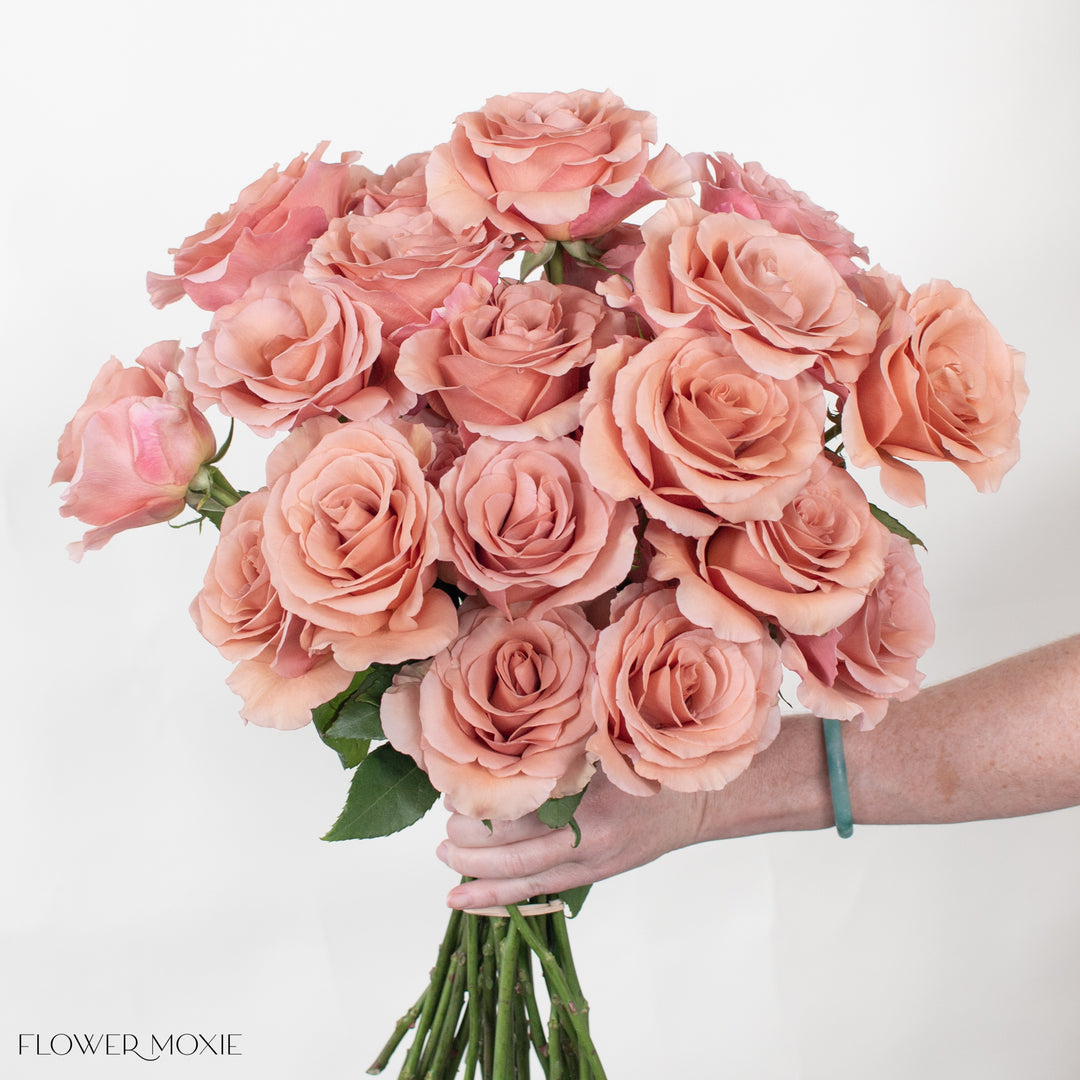 Dusty Terracotta Moab Roses | DIY Wedding Flowers | Flower Moxie