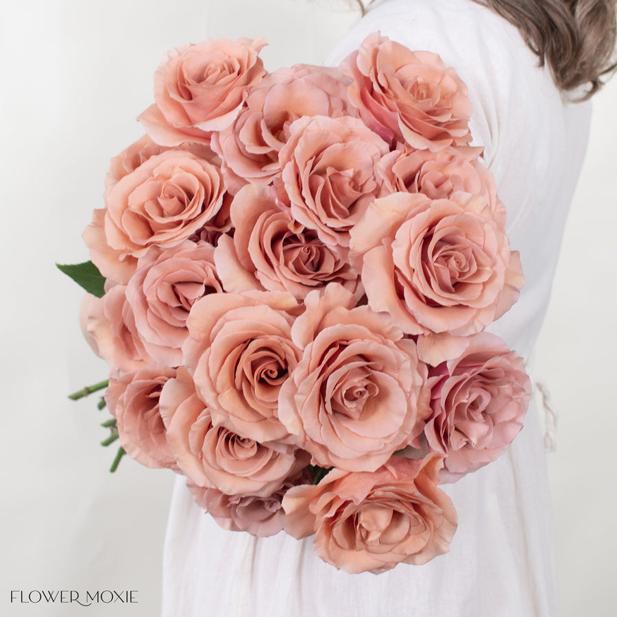 Dusty Terracotta Moab Roses | DIY Wedding Flowers | Flower Moxie