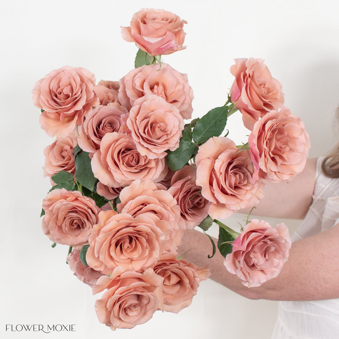 Dusty Terracotta Moab Roses | DIY Wedding Flowers | Flower Moxie