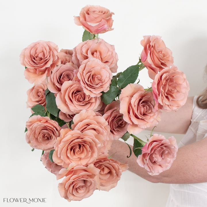 Dusty Terracotta Moab Roses | DIY Wedding Flowers | Flower Moxie