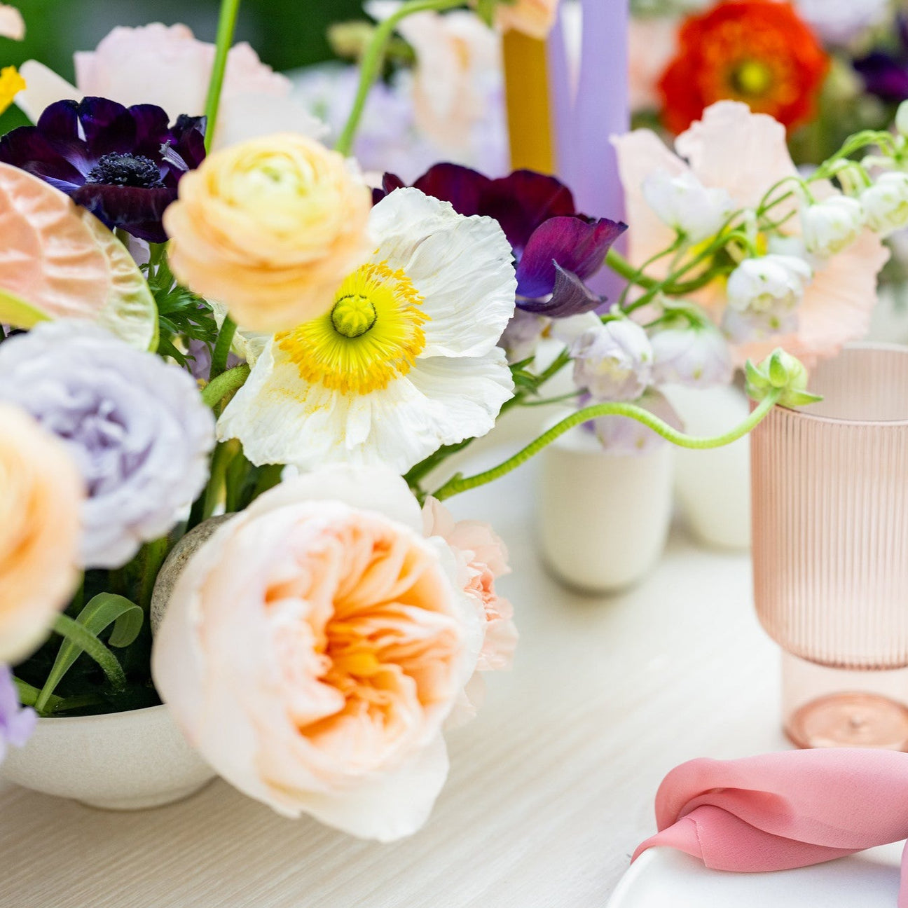 Assorted Poppy Flowers | Fresh DIY Wedding Flowers | Flower Moxie