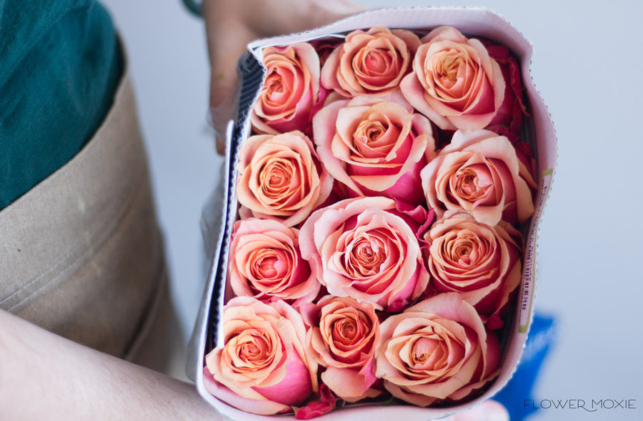 Cherry Brandy Roses | Fresh DIY Wedding Flowers | Flower Moxie