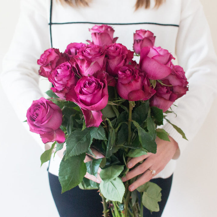 Purple Blueberry Roses | Fresh DIY Wedding Flowers | Flower Moxie