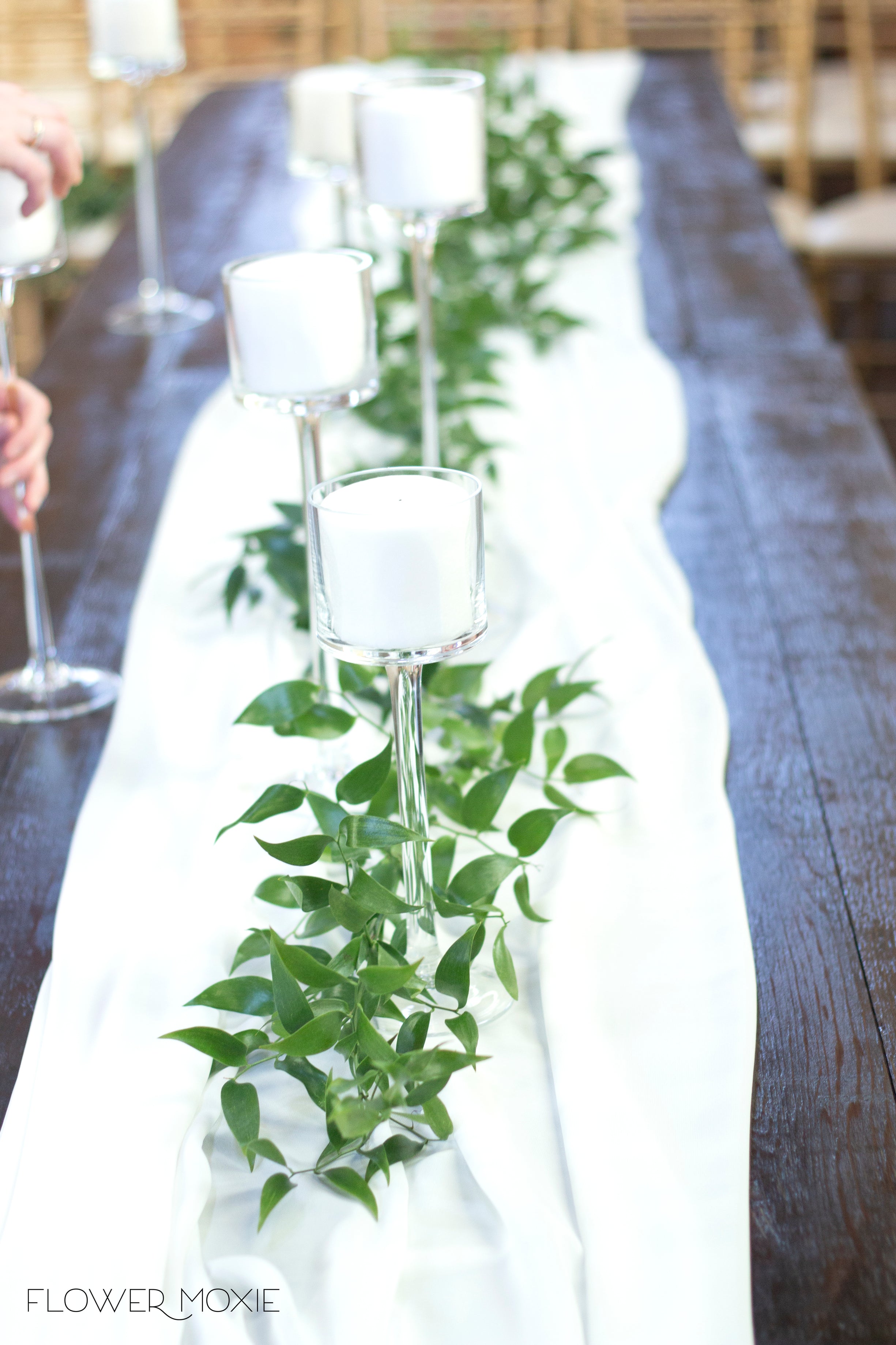 Loose Italian Ruscus Table Runner or Garland | DIY Wedding – Flower Moxie