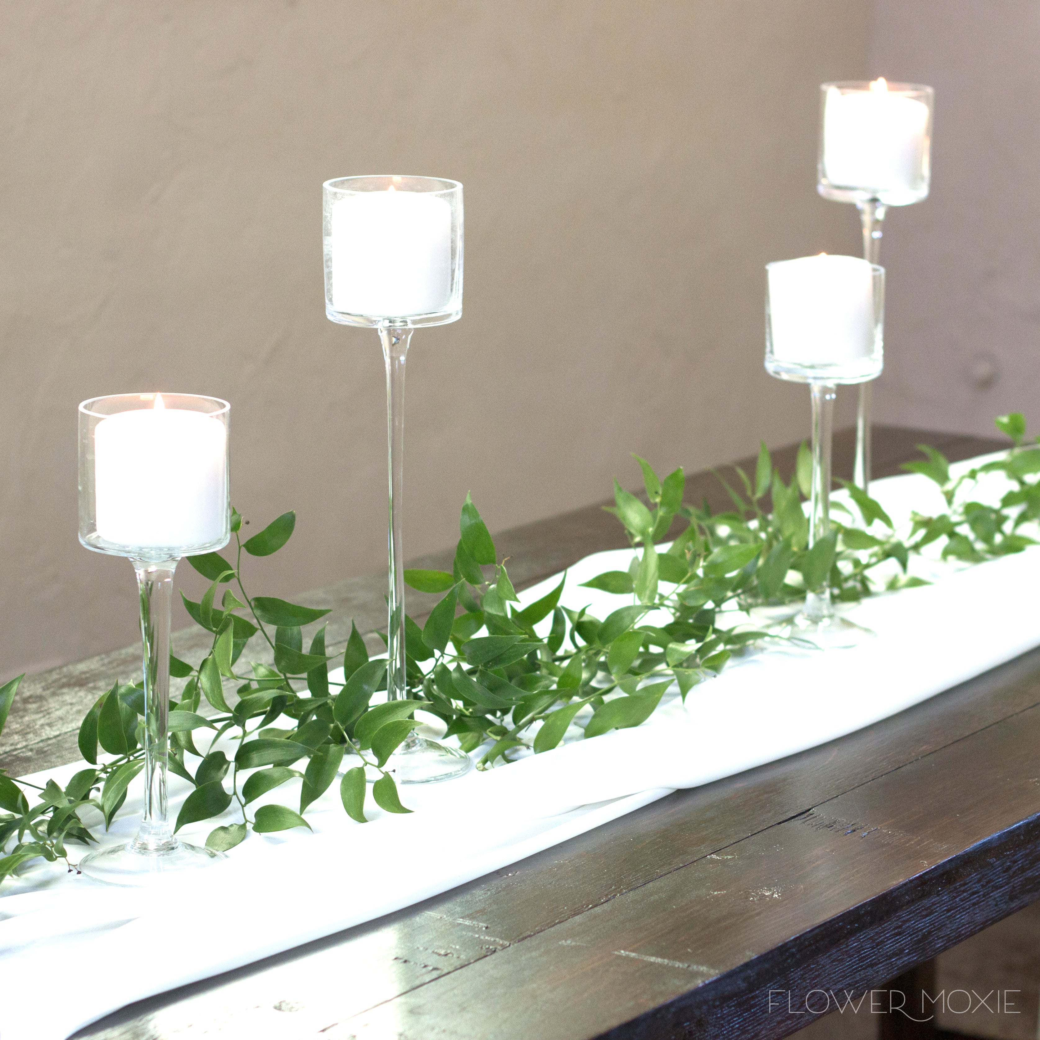 Loose Italian Ruscus Table Runner or Garland | DIY Wedding – Flower Moxie