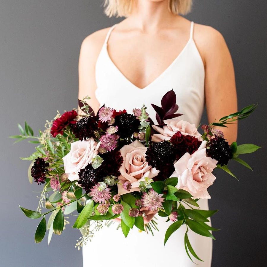 Dusty Rose and Marsala DIY Bridal Bouquet Set | Flower Moxie