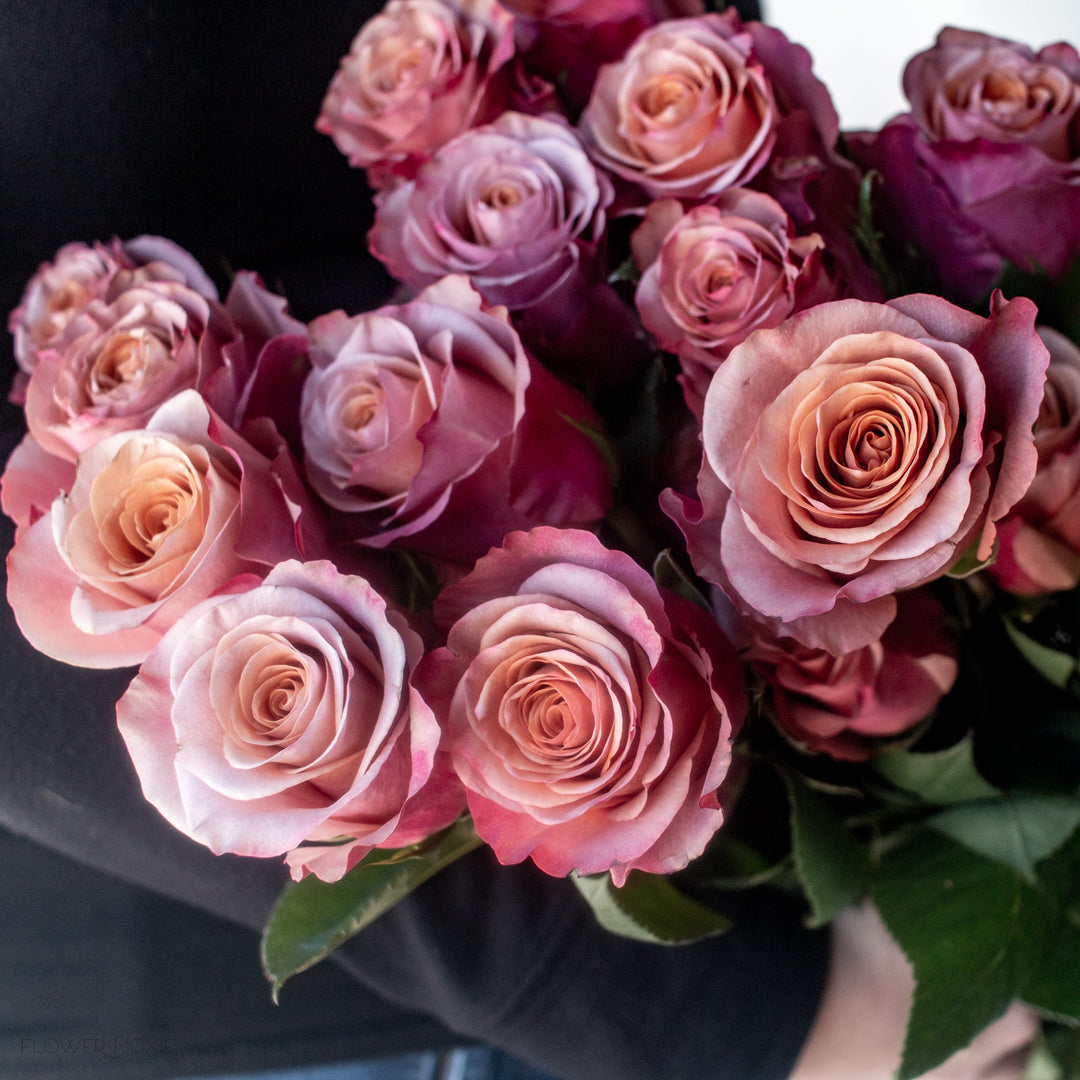 Peachy Mauve Purple Moon Rose | Fresh DIY Wedding Flowers | Flower Moxie