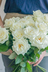 White Escimo Roses | Fresh DIY Wedding Flowers | Flower Moxie