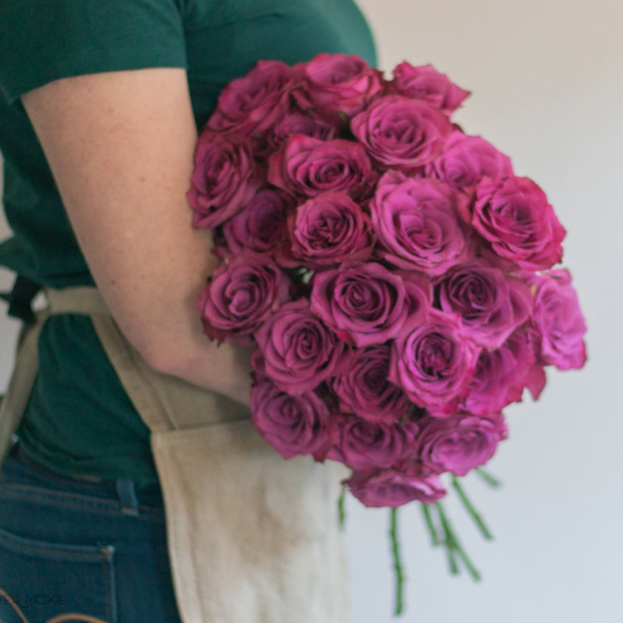 Purple Blueberry Roses | Fresh DIY Wedding Flowers | Flower Moxie